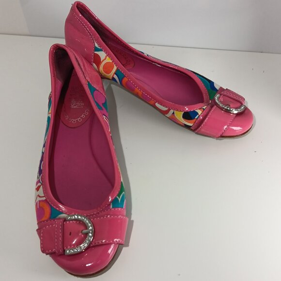 Coach | Shoes | Coach Remmi Shoes Ballet Flats Poppy Pink Womens 7 ...